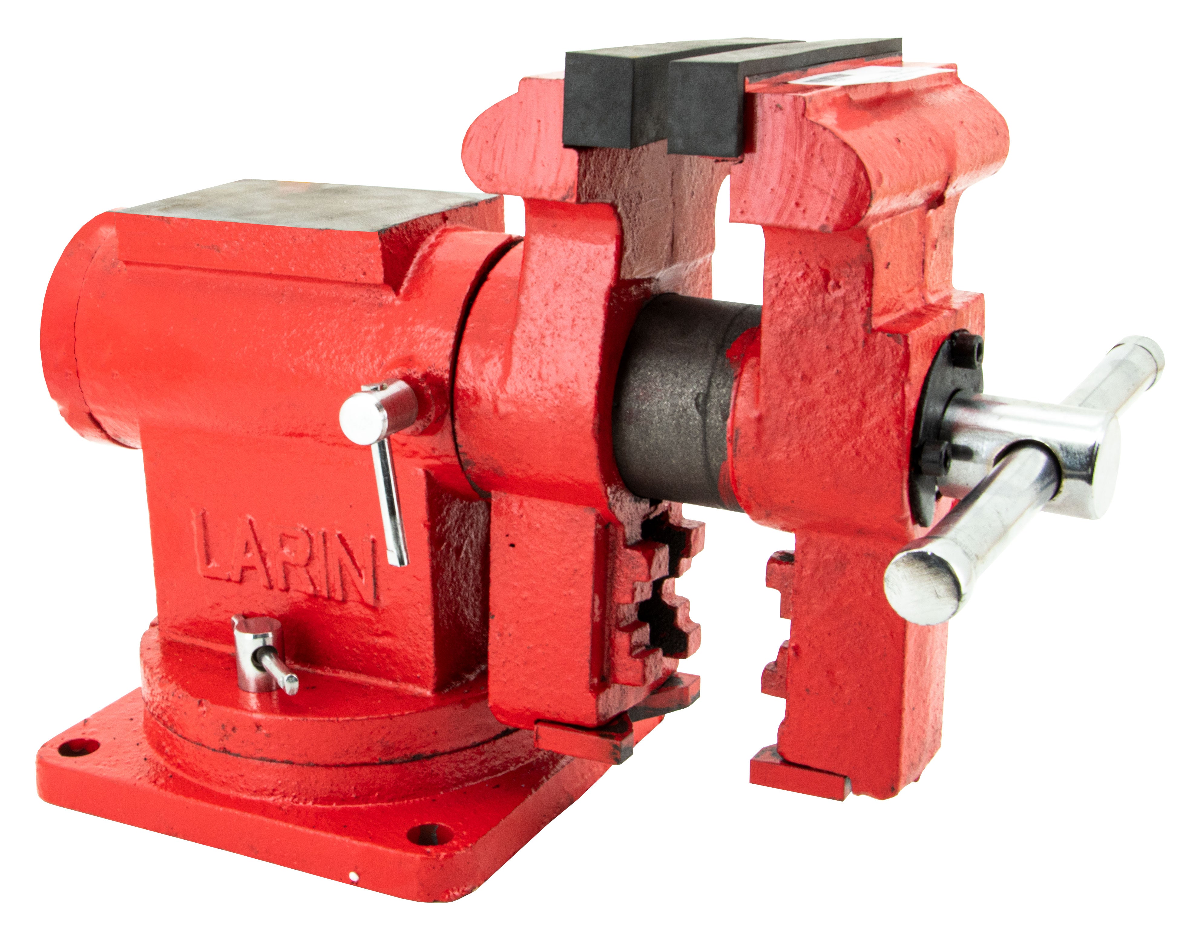 Larin 5" Multipurpose Rotating Vise, with Rubber Jaw Pads and Pipe Jaw – WorldWide Sales Online